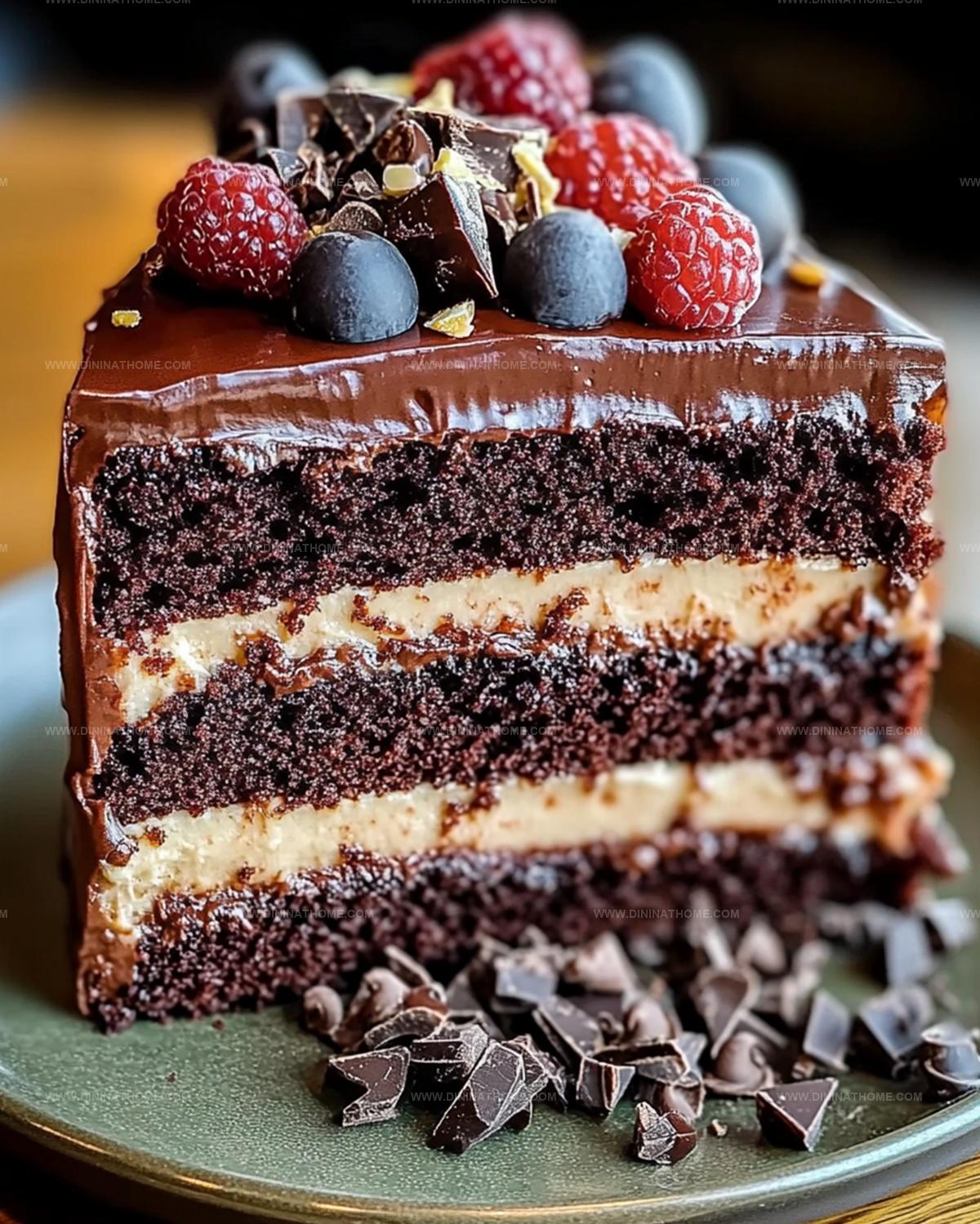 Heavenly Triple Chocolate Layer Cake Recipe for Sweet Bliss - Dining At ...