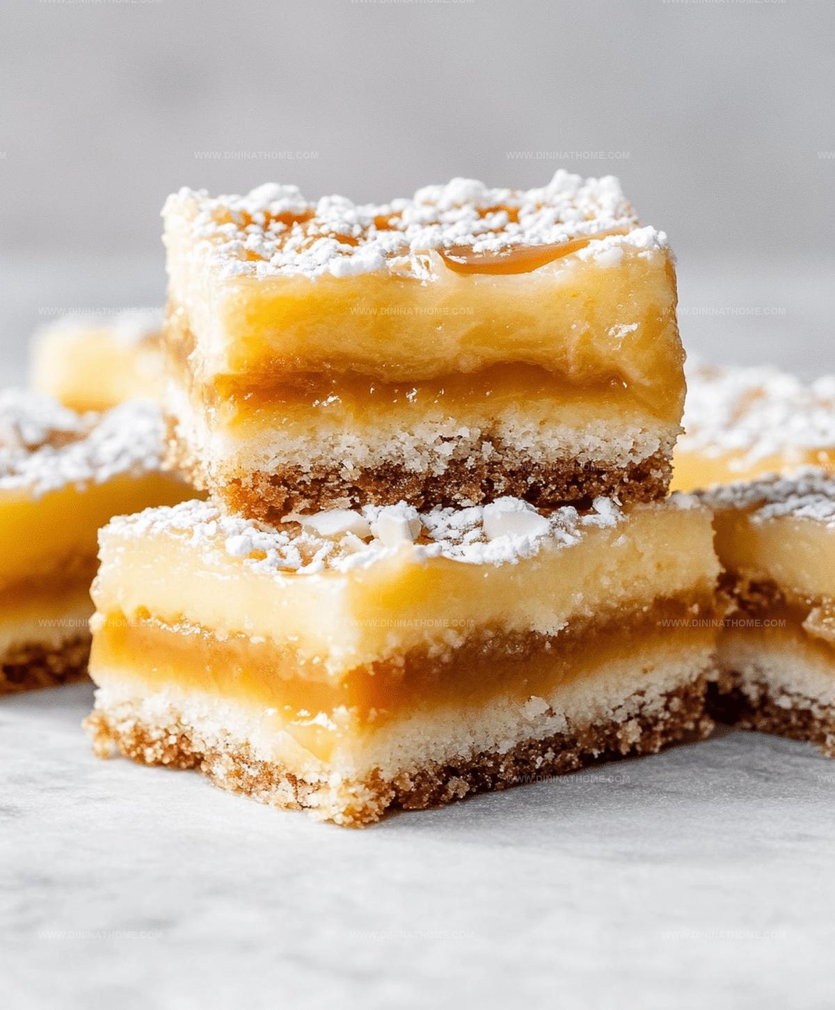 Heavenly Gooey Salted Caramel Butter Cake Bars Recipe - Dining At Home