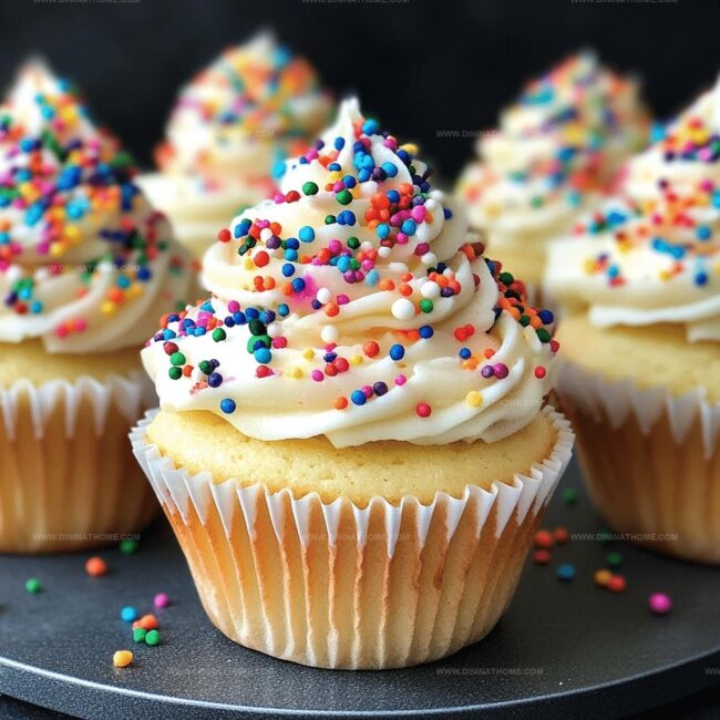 Whip Up Magical Confetti Sprinkle Cupcakes Recipe Today - Dining At Home