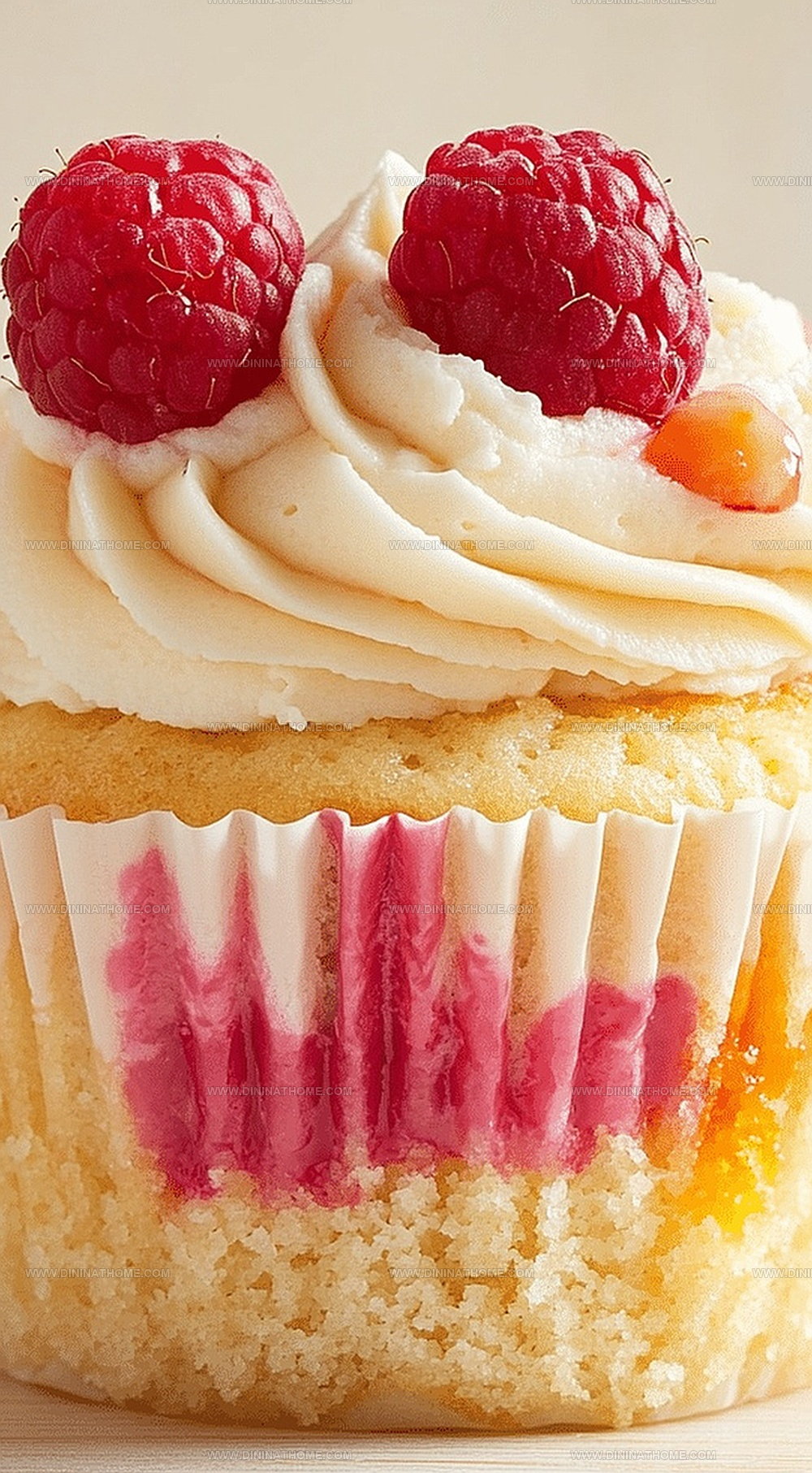 The Sweetest Peach Raspberry Heaven Cupcakes Recipe Ever - Dining At Home